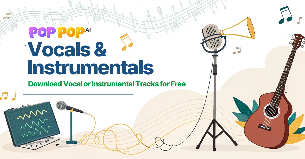 Isolated Vocals and Instrumentals | PopPop AI