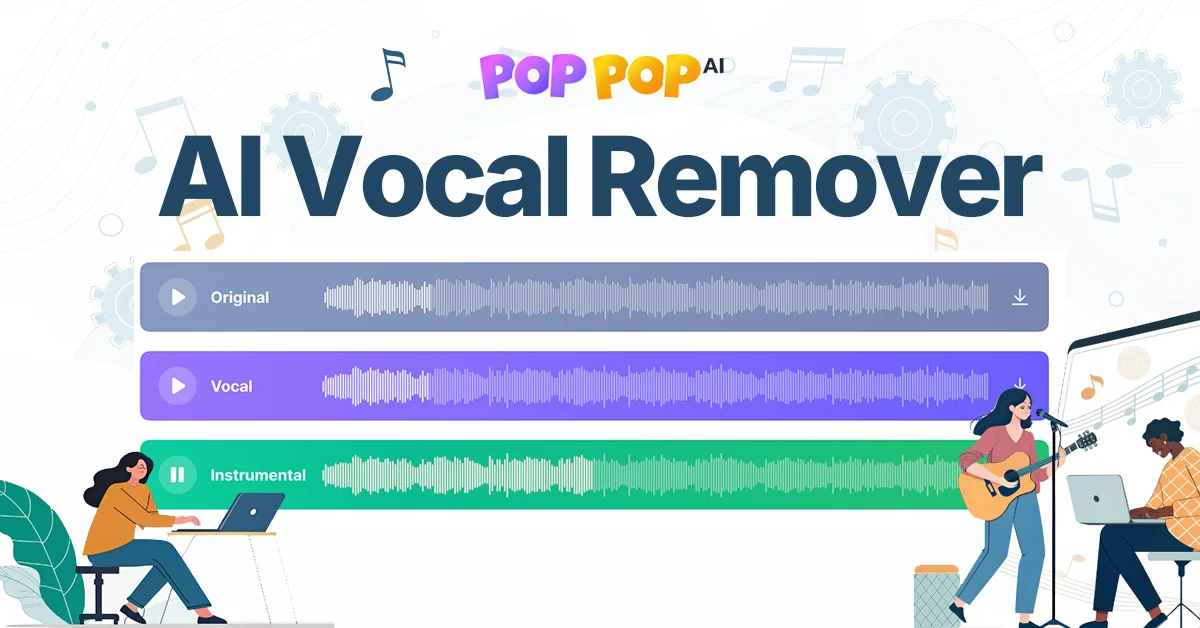 Truly Free Vocal Remover: Online AI Vocal Isolator | PopPop AI